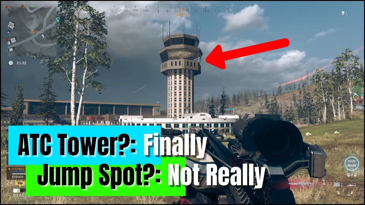 Airport ATC Building Glide Spot Tutorial Warzone 1984 / 5000 Subscriber ...