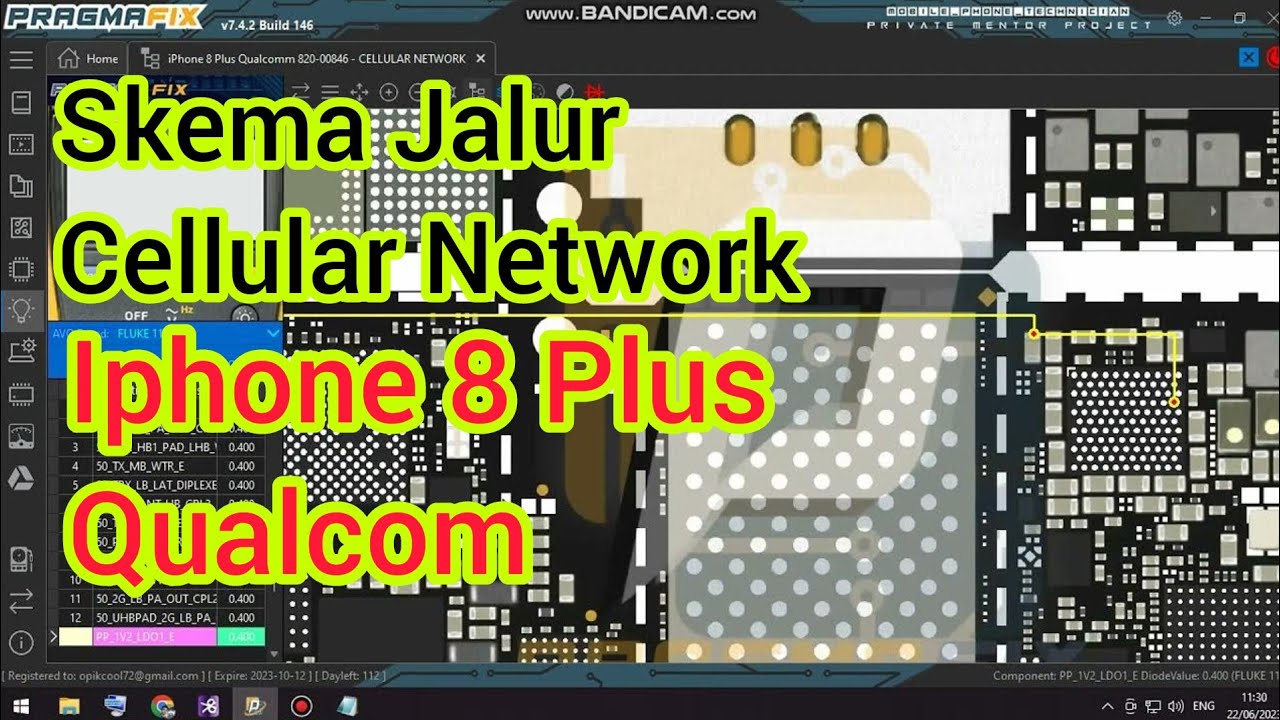 Skema Jalur Cellular Network Iphone 8 Plus Qualcom - YouTube