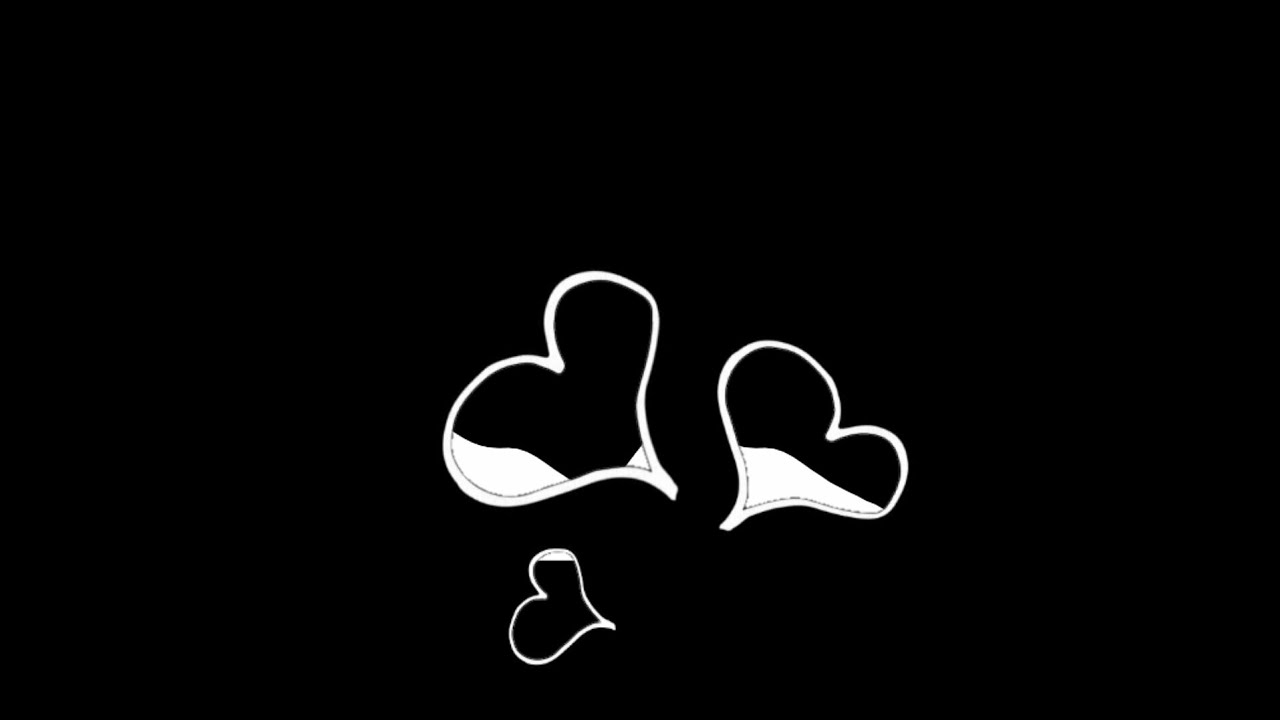 Heart visualizer black screen template easy step - YouTube