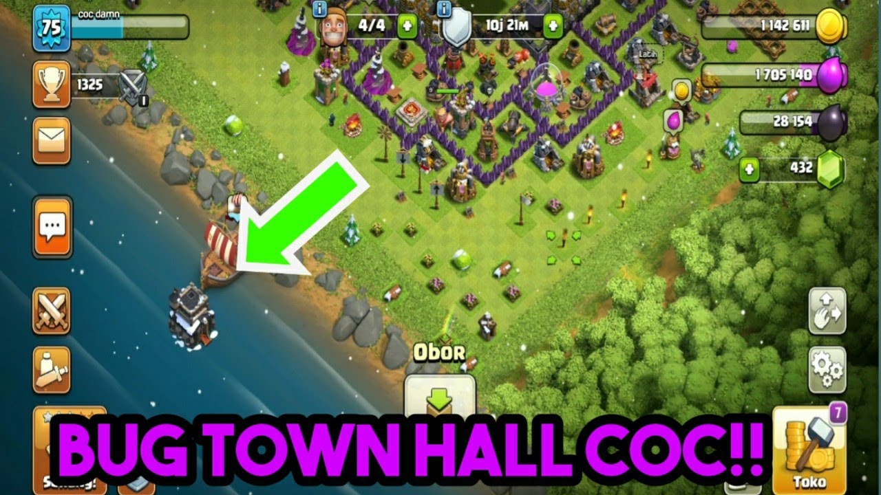 BUG TOWNHALL COC ADA DI LAUT!!! | Clash Of Clans - YouTube