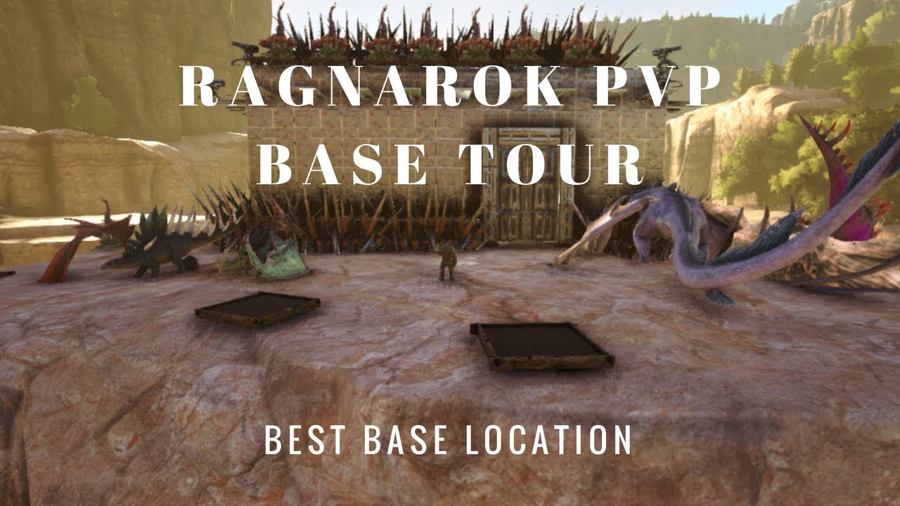 Ark Ragnarok Unofficial PvP Best Base Location/Tour #3 (XB1) - YouTube