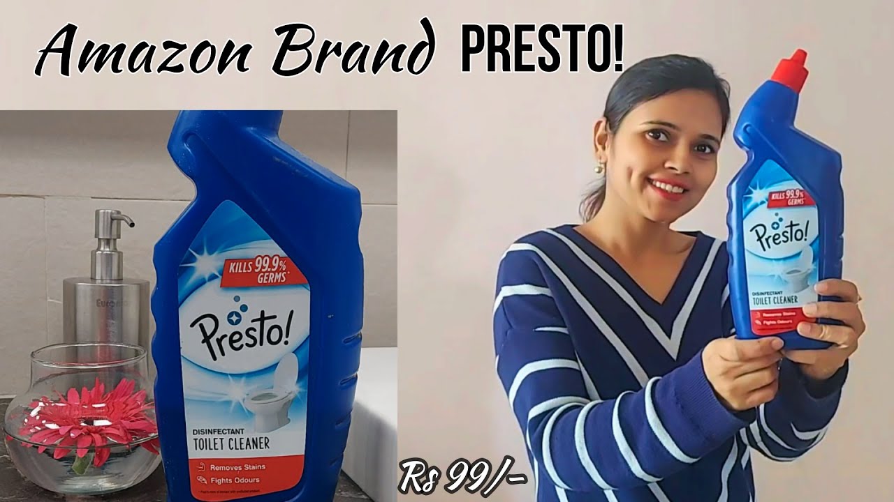 Amazon Brand - Presto! Toilet Cleaner Review in Hindi | Rs 99 for 1 ...