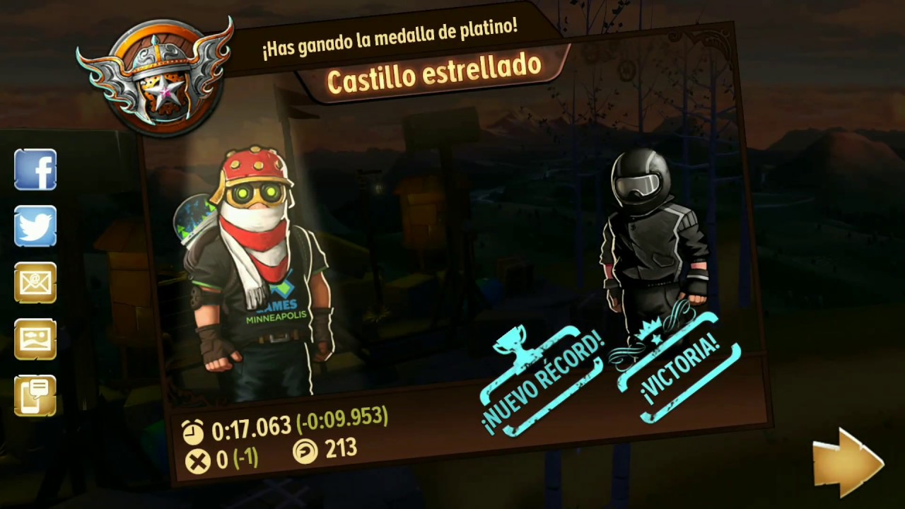 Trials Frontier: Circuito de Medianoche "Top 1%" Castillo Estrellado ...