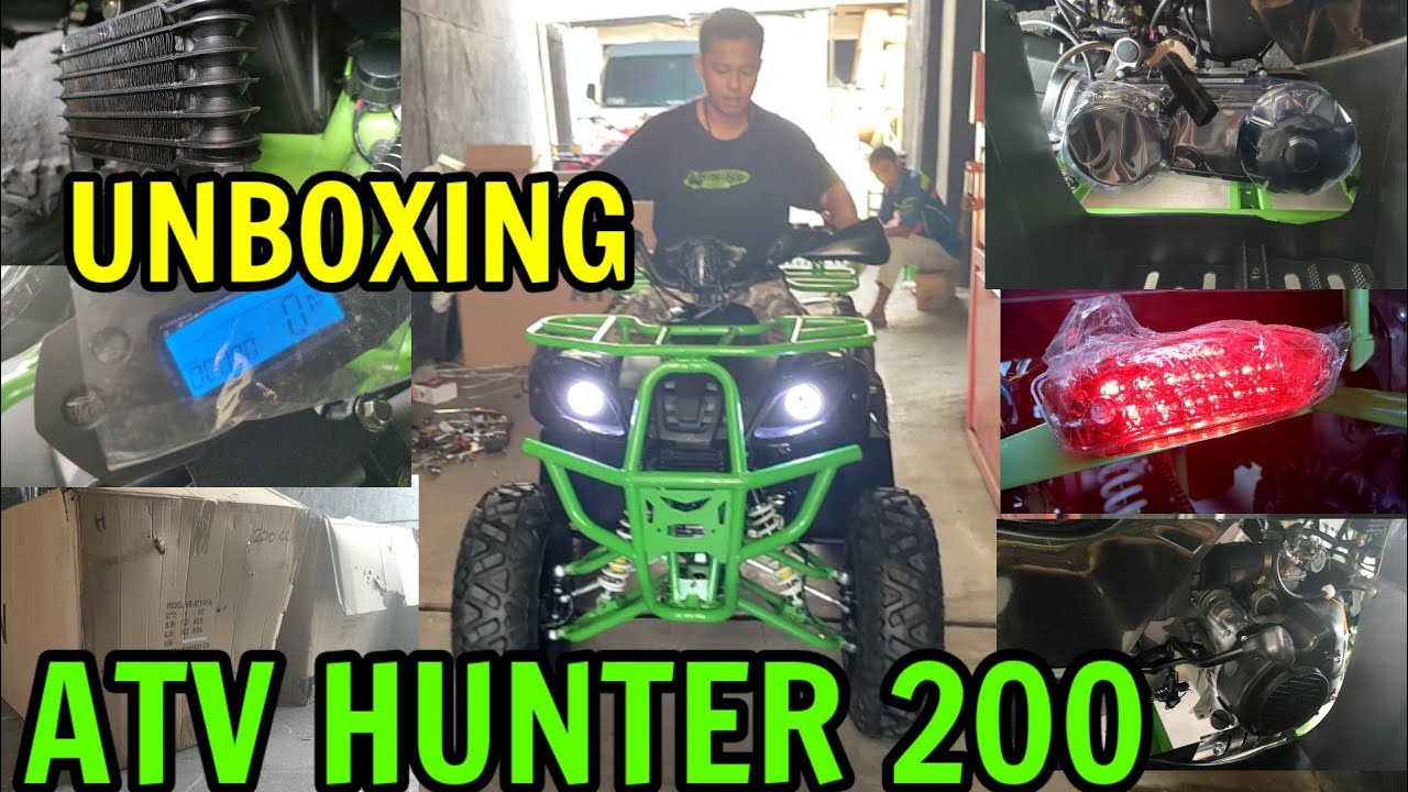 UNBOXING ATV HUNTER 200cc Matic - YouTube
