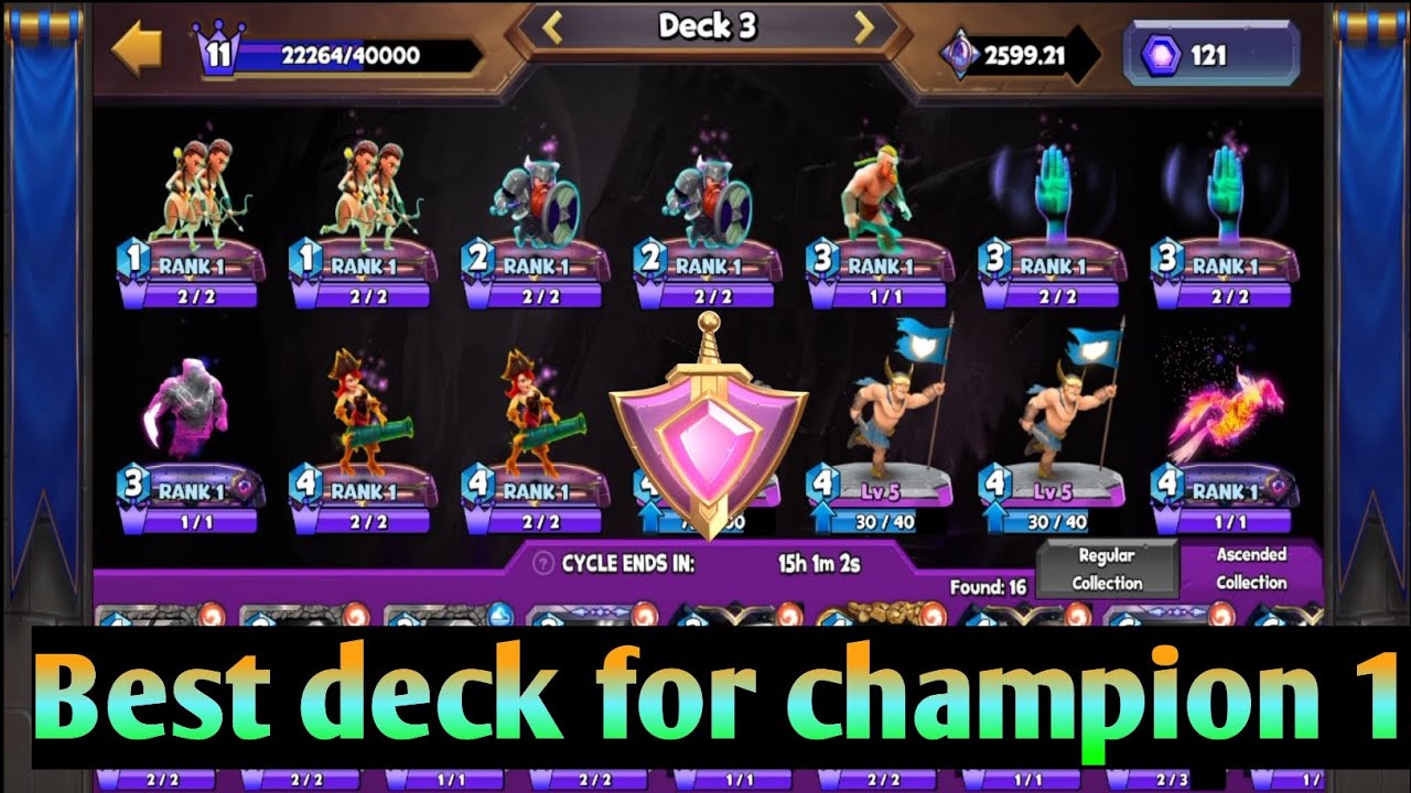 Best deck for reach champion 1 🏆| castle crush - YouTube