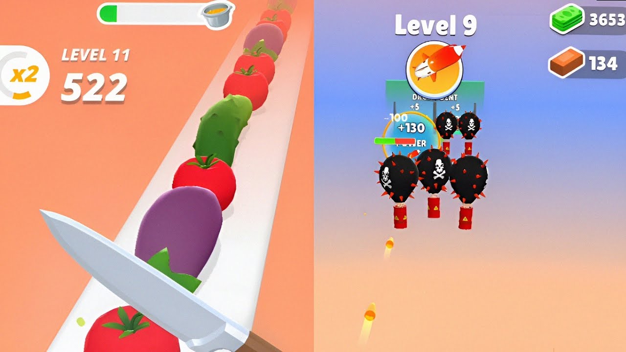 Evolving Bombs VS Perfect Slices || Best Gameplay Video || All Level Gameplay Android || GameBir ...