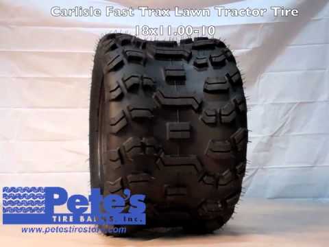 Carlisle Fast Trax Lawn Tractor Tire 18x11.00-10 - YouTube