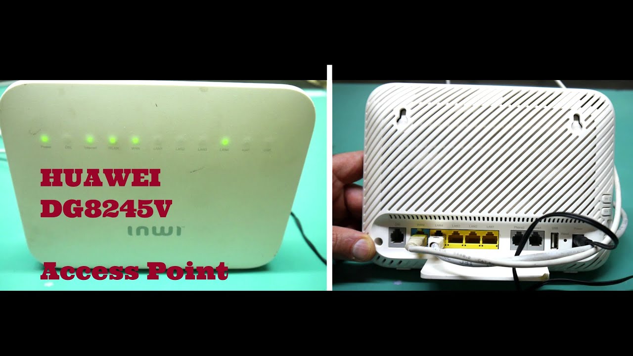 huawei DG8245V Access Point - YouTube