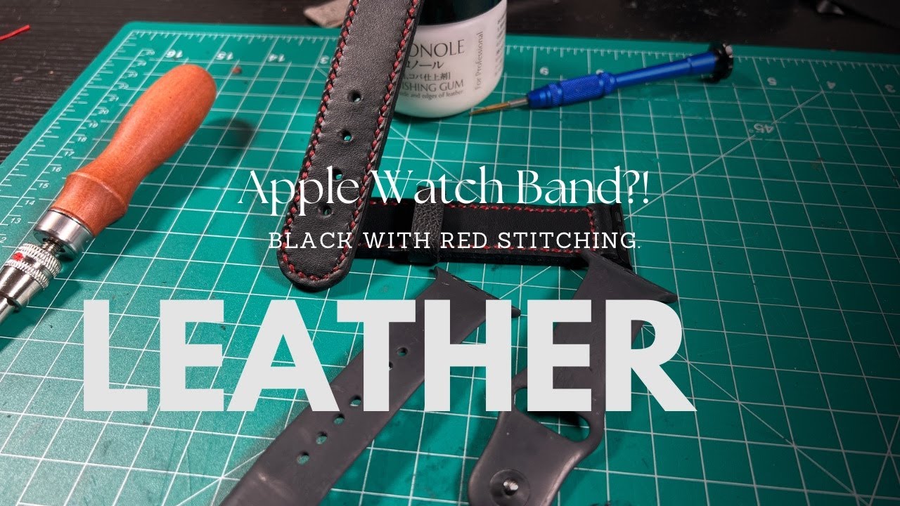 Crafting a Stylish Custom Leather Apple Watch Band | DIY Watch Strap Tutorial 🎬 - YouTube