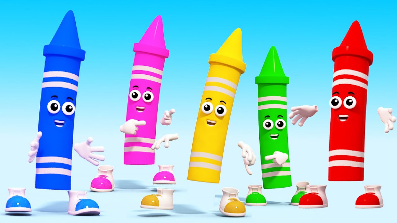 Finger Family Crayons Nursery Rhymes And Kids Songs For Babies Kids Tv ...