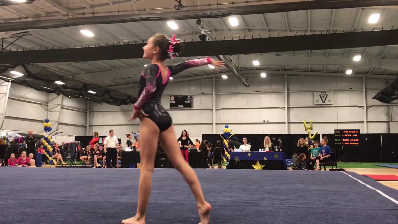Mia Level 6 Floor Champion @ West Virginia Gymnastics Championship 2017 ...