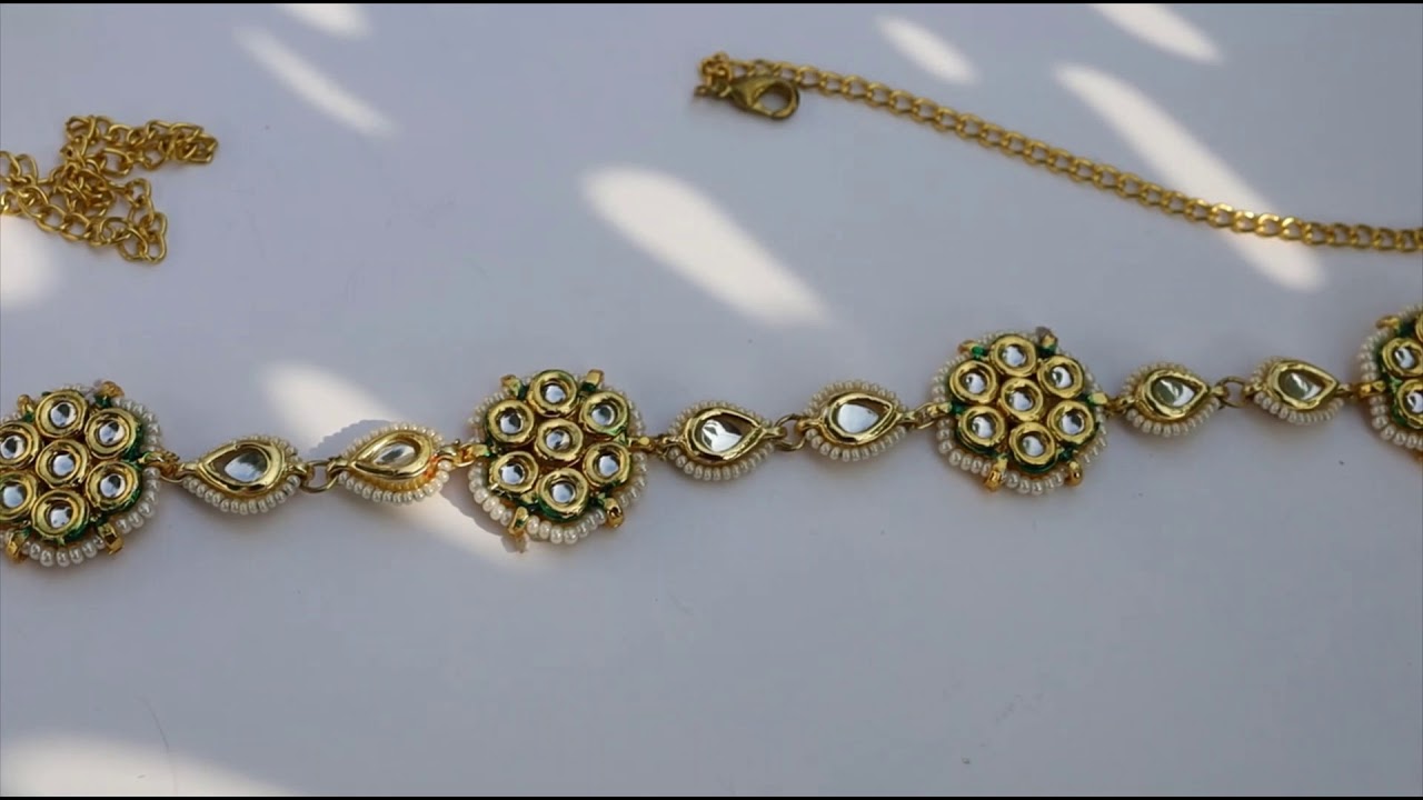 Kalki Kundan Head Band - YouTube