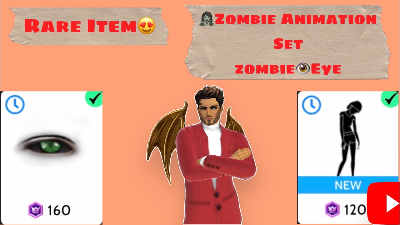 😱840 Crowns.. 🧟‍♀️Zombie Animation Set And Zombie👁Eye In Avakin Life l ...