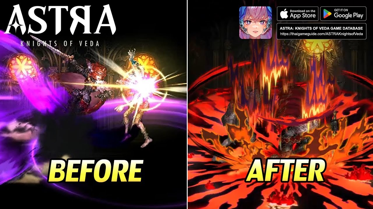 Before vs After : Death Crown Attack & Skill Animation | ASTRA: Knights ...