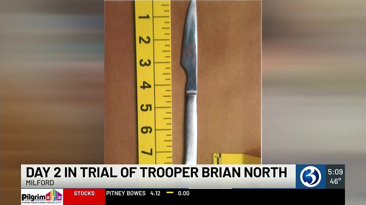 Day 2 in trial of trooper Brian North - YouTube
