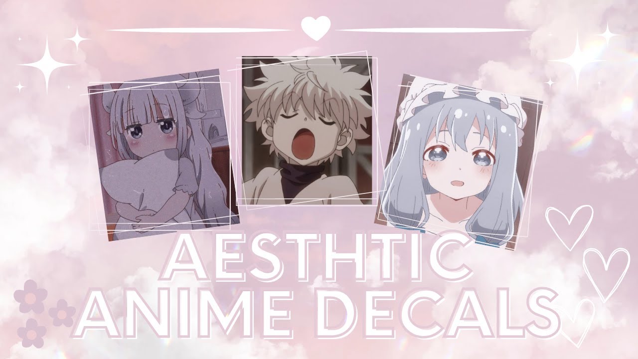 Aesthetic anime decals for, royale high journals, Bloxburg, etc ...