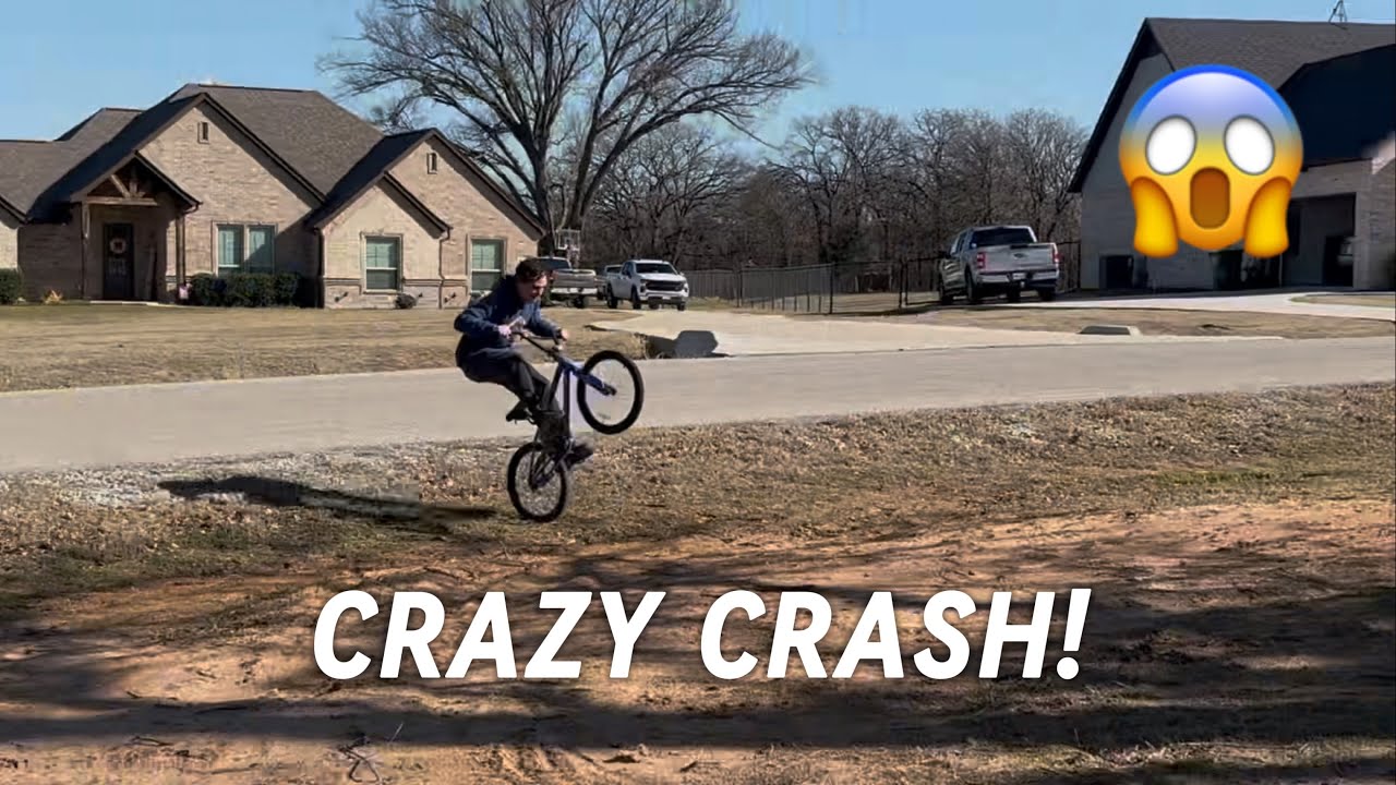 I CRASHED MY BIKE DOING A WHEELIE!! - YouTube