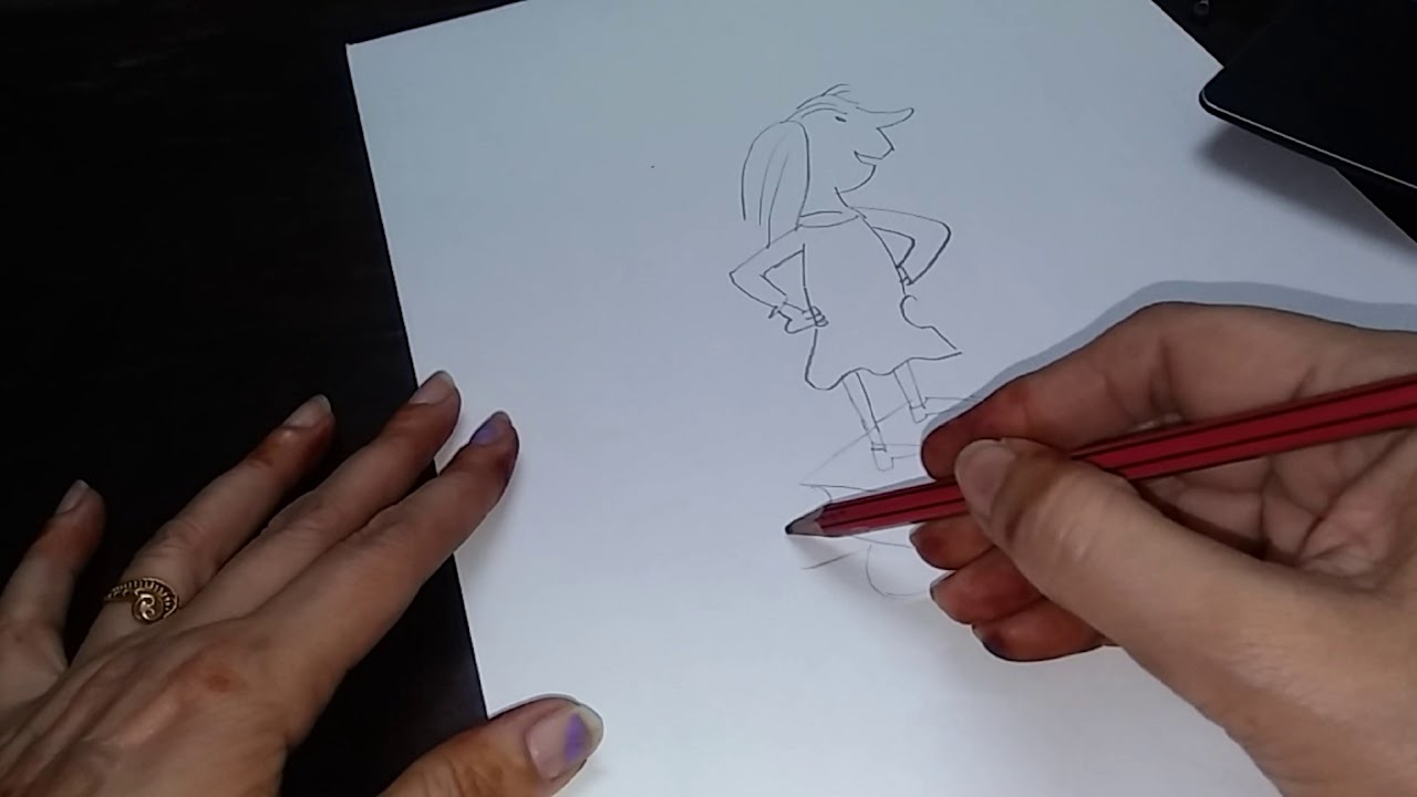 how to draw Matilda - YouTube