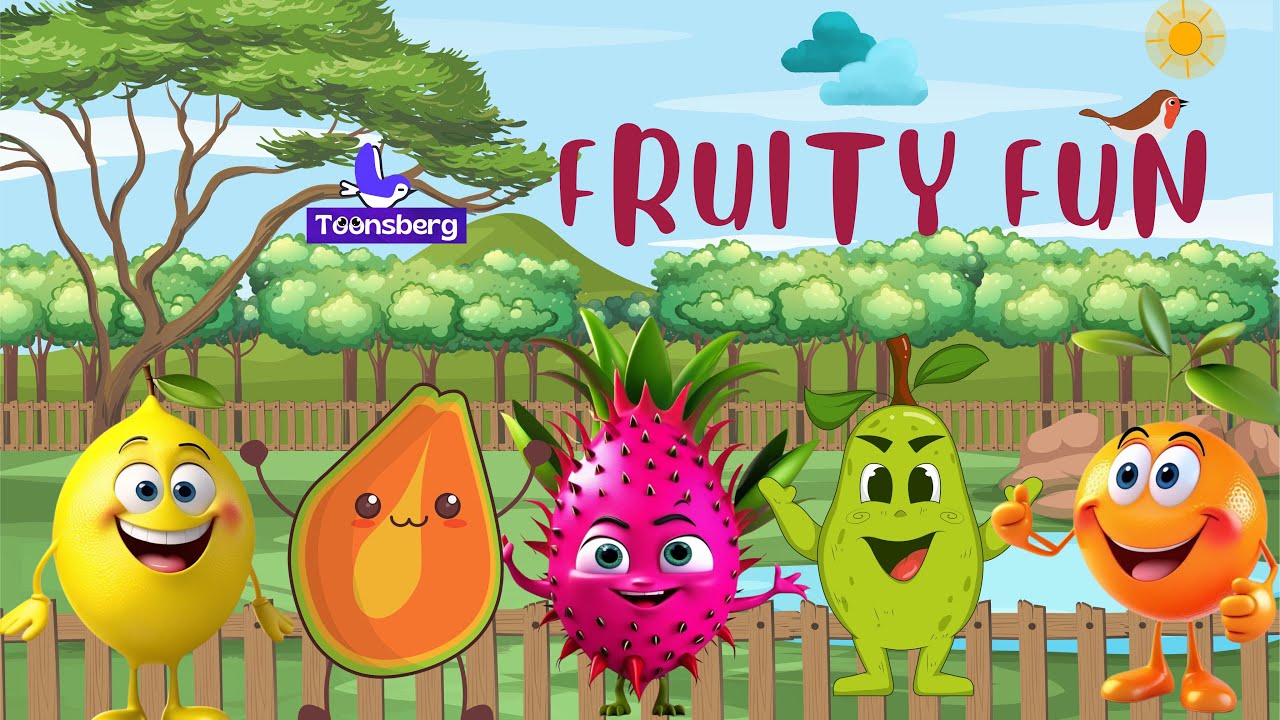 FRUITY FUN : Kids discover fruits and Vitamines with fun song. - YouTube