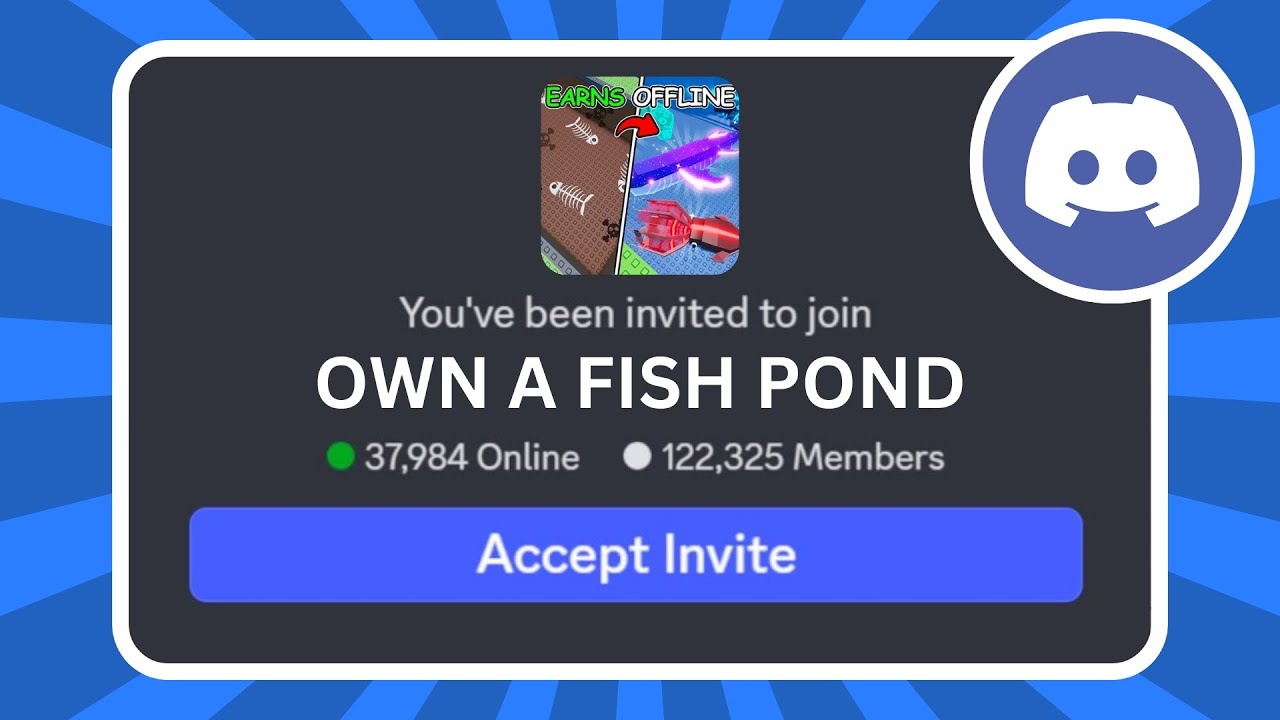 How to Join Own A Fish Pond Discord Server - YouTube