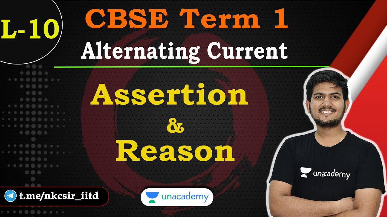 Alternating Current | Assertion and Reason Term 1 | CBSE Class 12 - YouTube