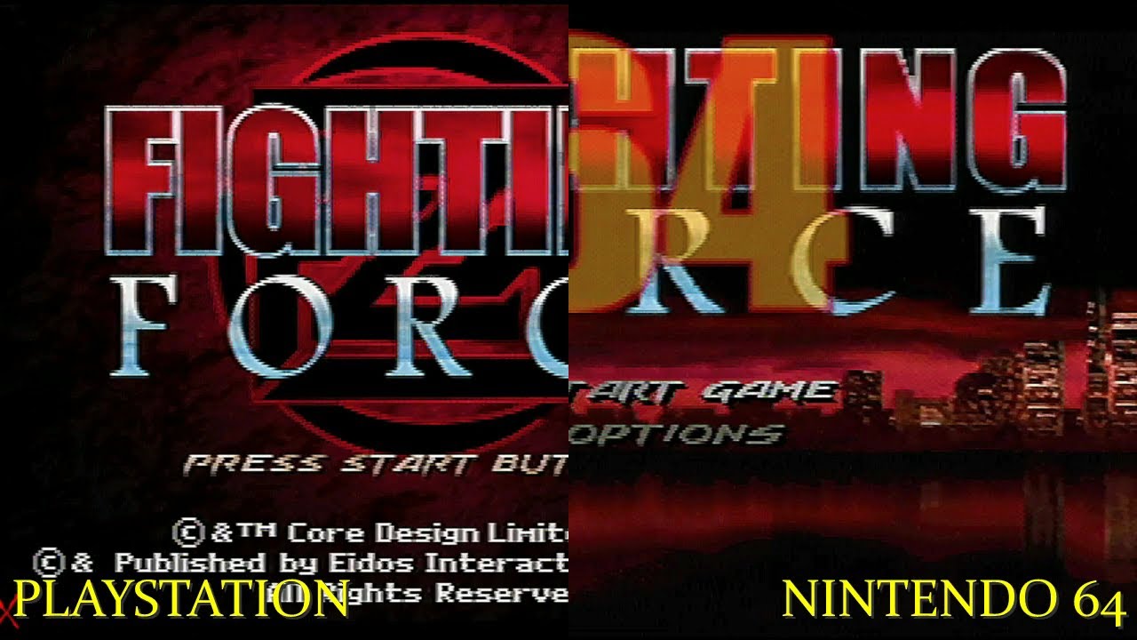 PS1 VS N64 FIGHTING FORCE - STAGE 1- - YouTube