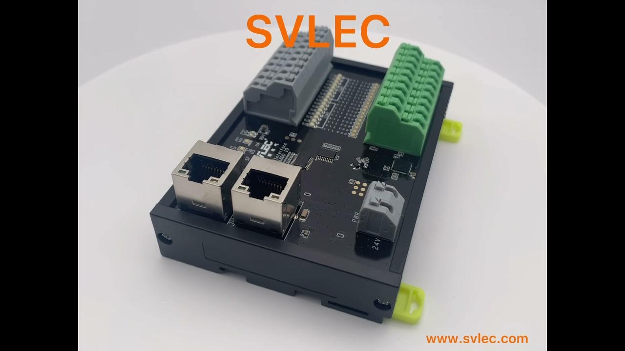 SVLEC PNT32DM 16DI+16DO ProfiNet Remote IO Modules Modbus IO Modules - YouTube