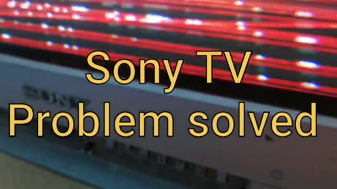 Sony TV 25 inch picture distortion | problem solved | Electronics ...