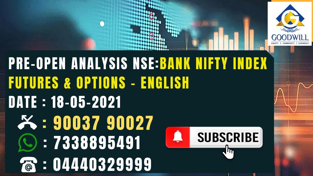 PRE-OPEN ANALYSIS NSE: BANK NIFTY INDEX FUTURES & OPTIONS MAY 18 2021 ...