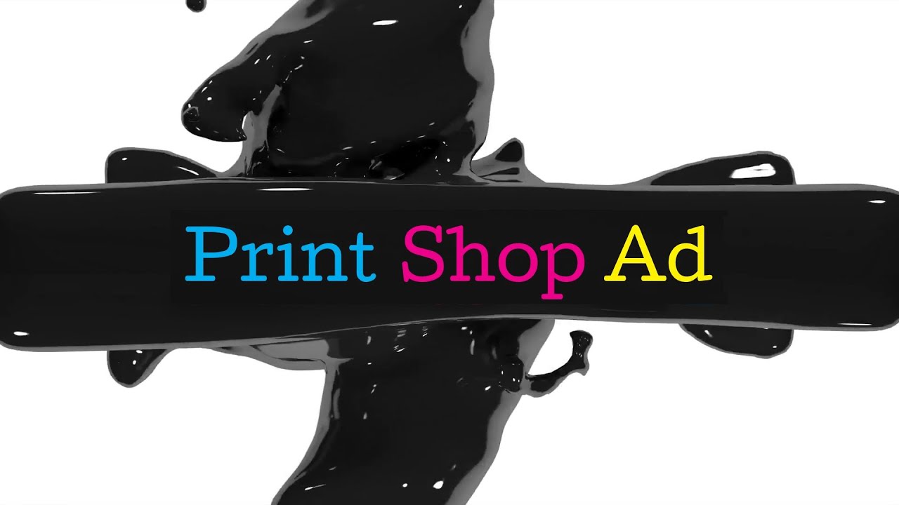 Print Shop Ad Video Template (Editable) - YouTube