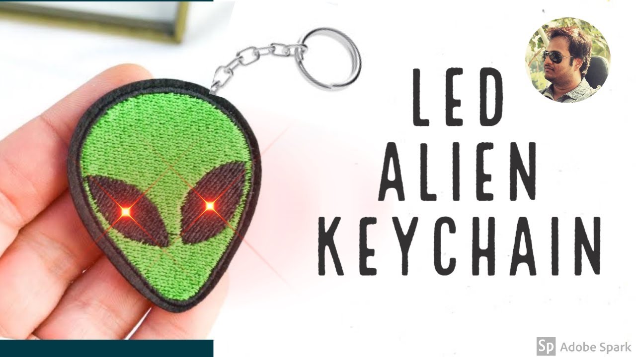 Alien LED keychain || Alien LED Cap || How to make led keychain - YouTube