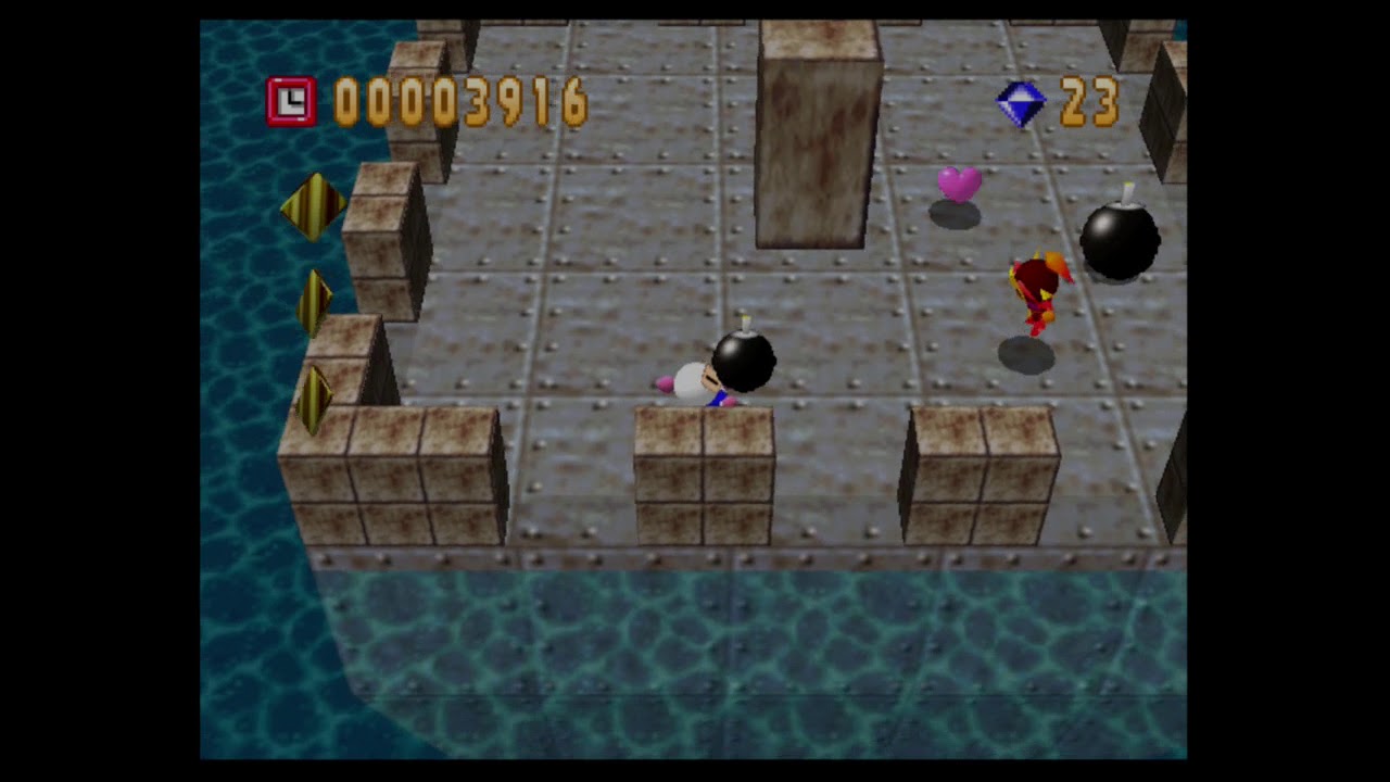 Bomberman 64 100% Walkthrough Blue Resort Stage 2-2 - YouTube