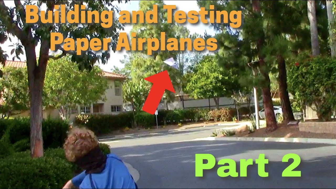 Paper Airplane building and testing (part 2) - YouTube