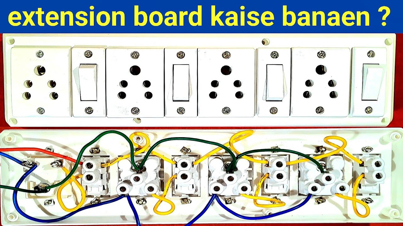 Switch board wiring || 4 switch 4 socket connection || @ElectricGuruji ...
