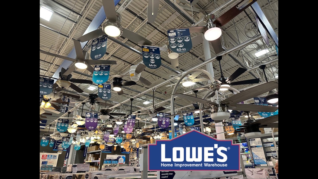Ceiling Fan Display at Lowe's 2023 Edition - YouTube