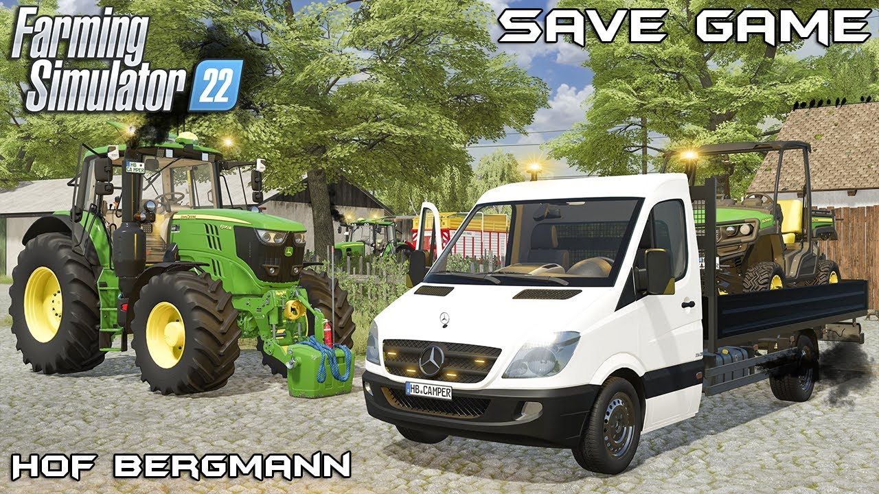 Save Game V9 | Hof Bergmann | Farming Simulator 22 - YouTube