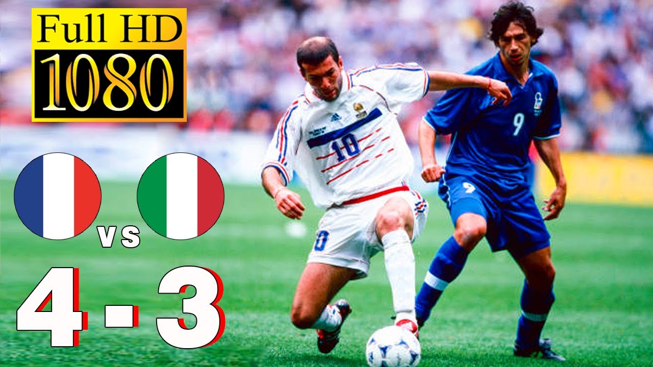 France 0-0 (4x3) Italy World Cup 1998 | Full highlight - 1080p HD ...