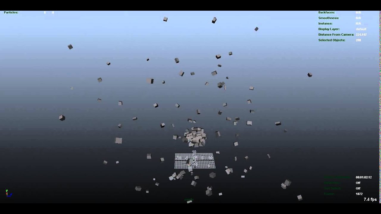 Real Gravity Simulation in Maya - Test #4 - YouTube