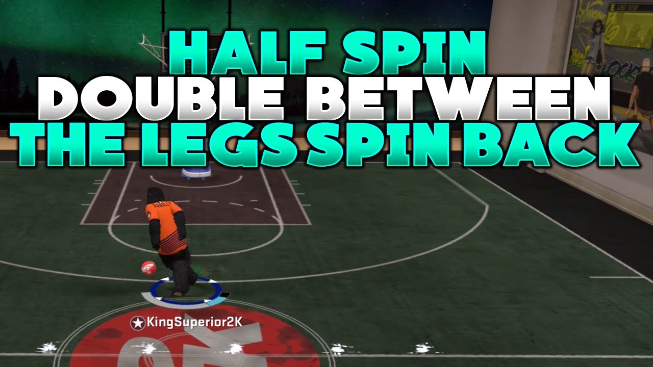 NBA 2K20 HALF SPIN DOUBLE BETWEEN THE LEGS SPIN BACK DRIBBLE TUTORIAL ...