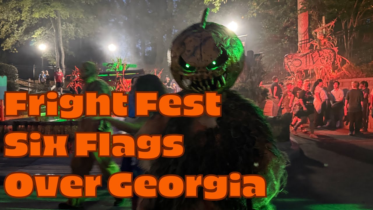 🎢👻 FIRST TIME at Six Flags Over Georgia Fright Fest! 🎃💀 - YouTube