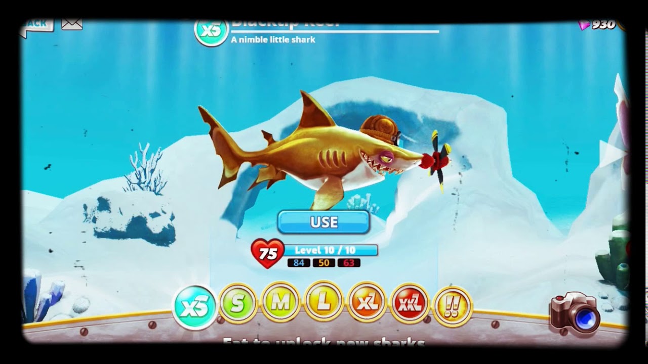 All Sharks Info (xS,S,M,L,XL,XXL,!!) (Robo) - Hungry Shark World - YouTube