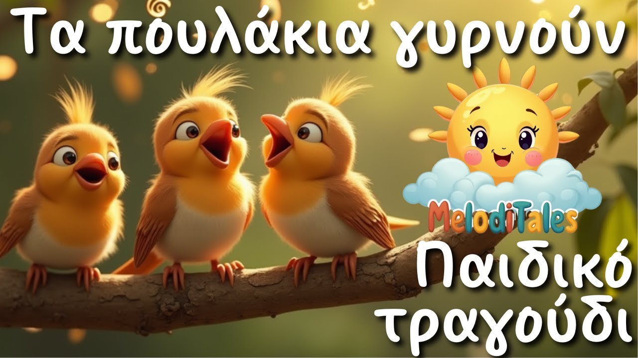 🐦Παιδικό τραγούδι -Τα πουλάκια γυρνούν💙 Τραγούδι για παιδιά🎵🌸 - YouTube