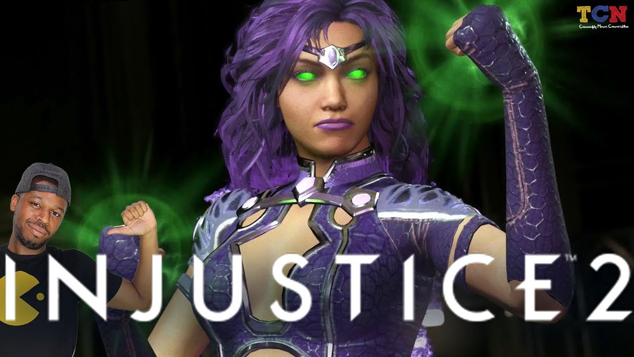 Injustice 2 - Starfire DLC Combo Gameplay - YouTube