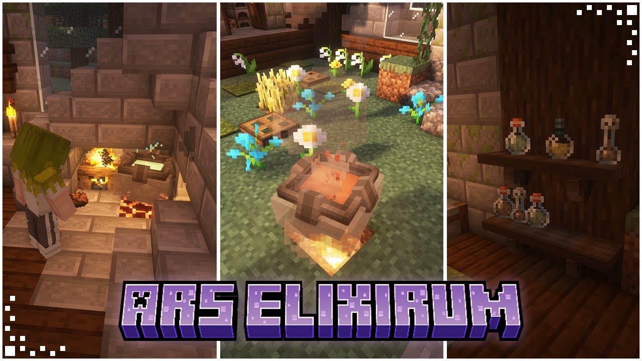 Ars Elixirum (Presentación de Mod) | Reinventando las Pociones | Fabric 1.21.1 - YouTube