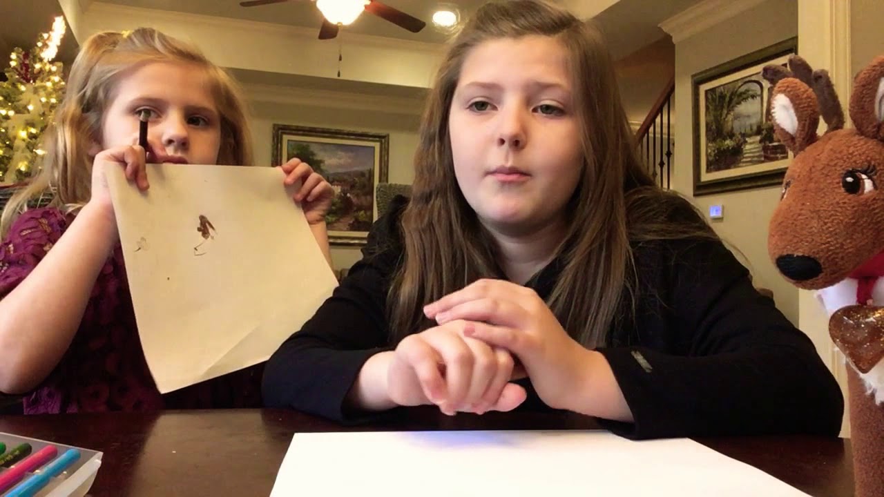 Elf pet reindeer Riley! Drawing challenge - YouTube