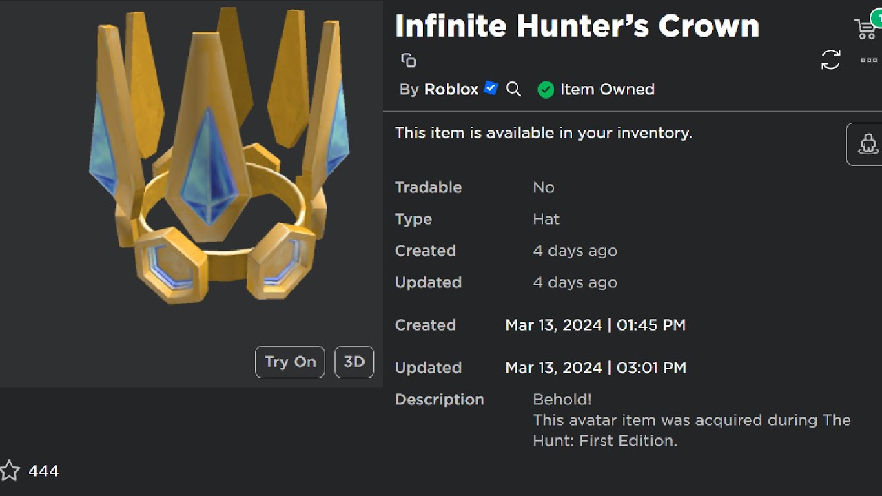 Sniping Vault Explorer's Crown + Infinite Hunter's Crown - YouTube