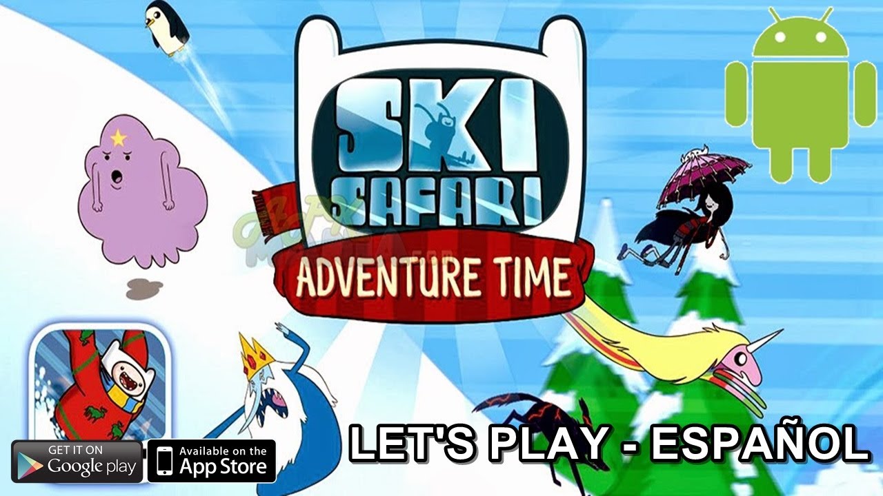 Let's Play - Ski Safari: Adventure Time (Android) - Español - YouTube