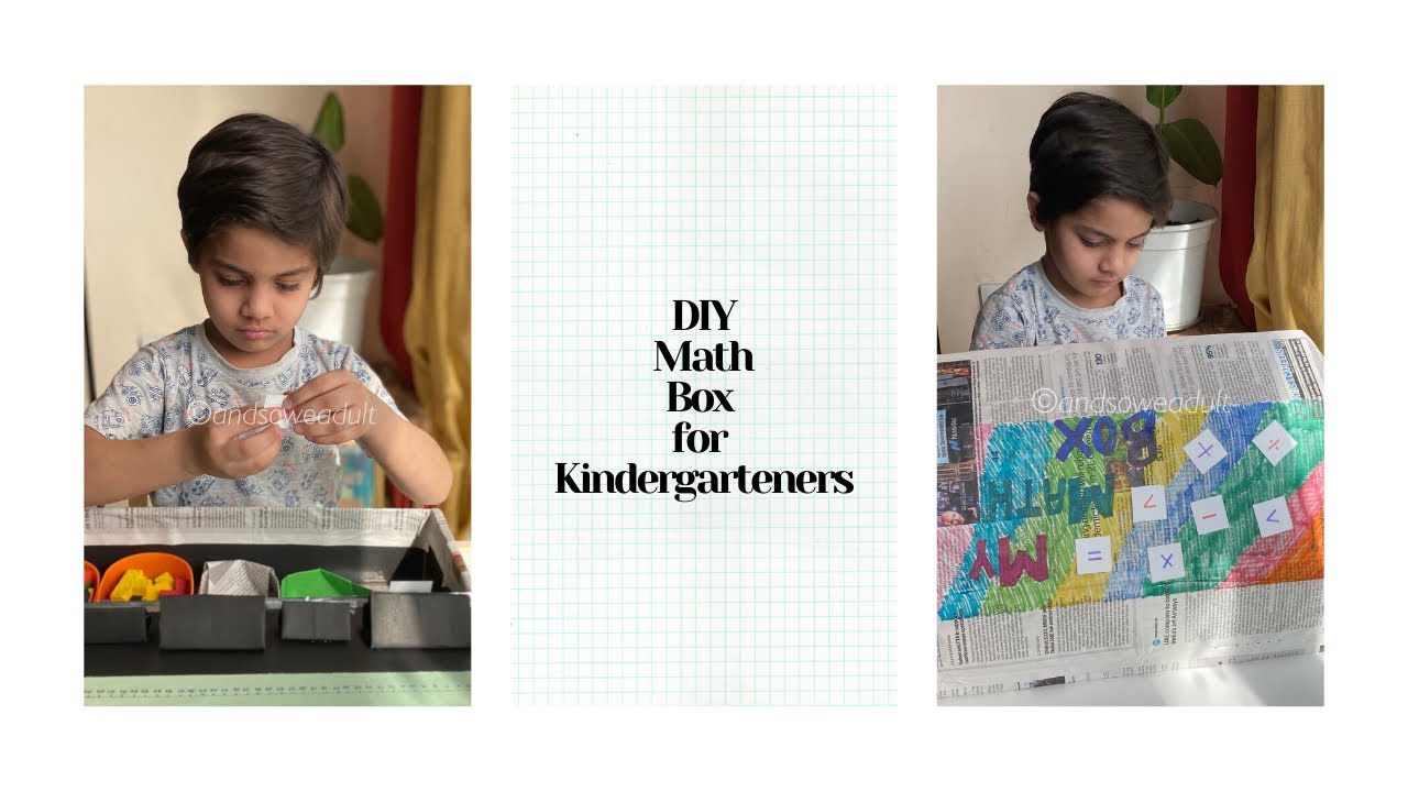DIY Math Box for Kindergarteners and Preschoolers - YouTube