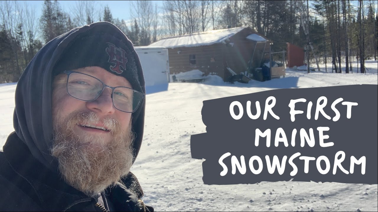 Our First Maine Snow Storm - YouTube