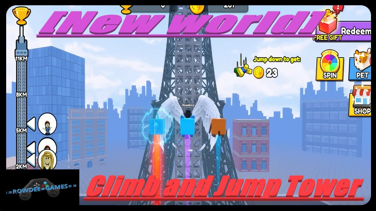 Climb and Jump Tower [New world] Roblox - YouTube
